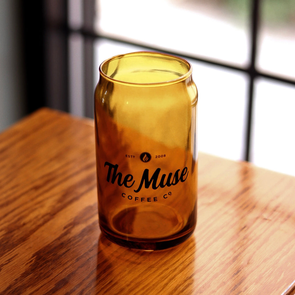 The Amber Muse – 16oz Can Glass – The Muse Coffee Co